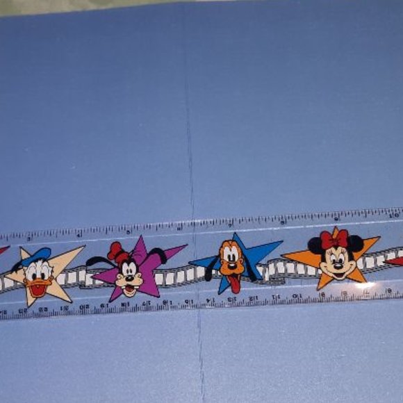 Disney | Other | Disney Ruler W Mickey Mouse Minnie Donald Duck Daffy ...